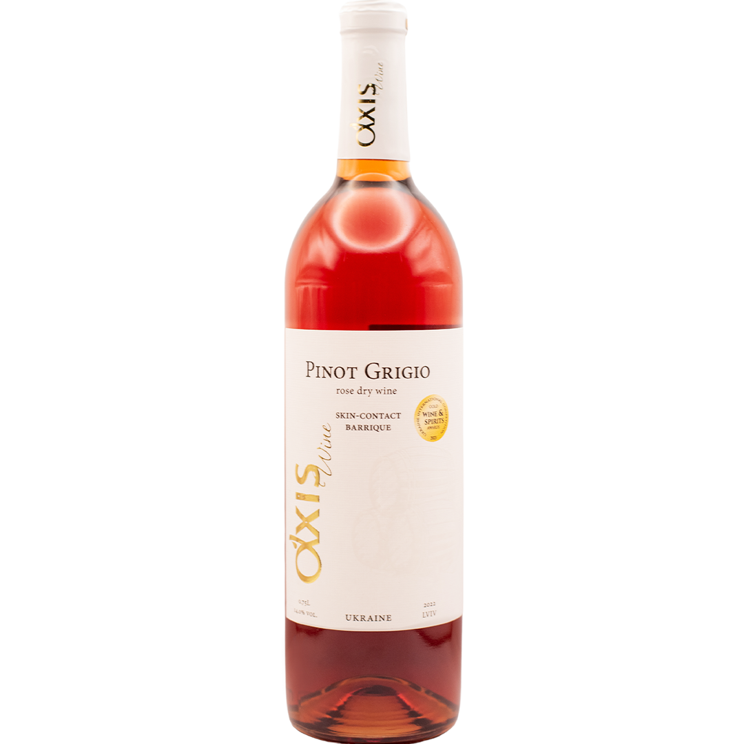 "Pinot Gris Skin-contact Barrique" Axis wine rose dry ordinary aged ...
